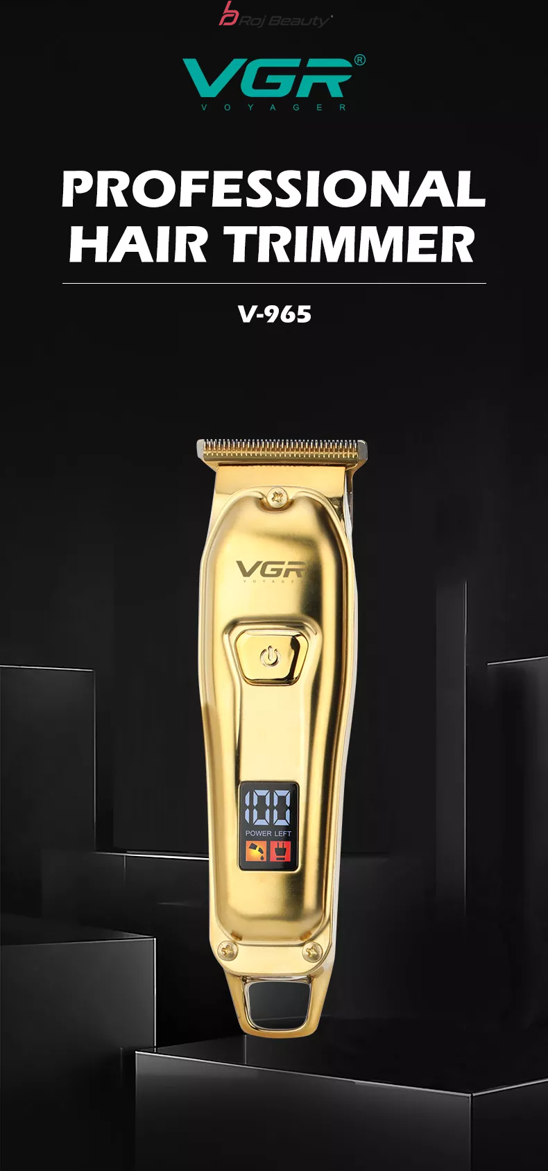 ماشین اصلاح و خط زن وی جی ار v_965 | فروشگاه اینترنتی روژ بیوتی